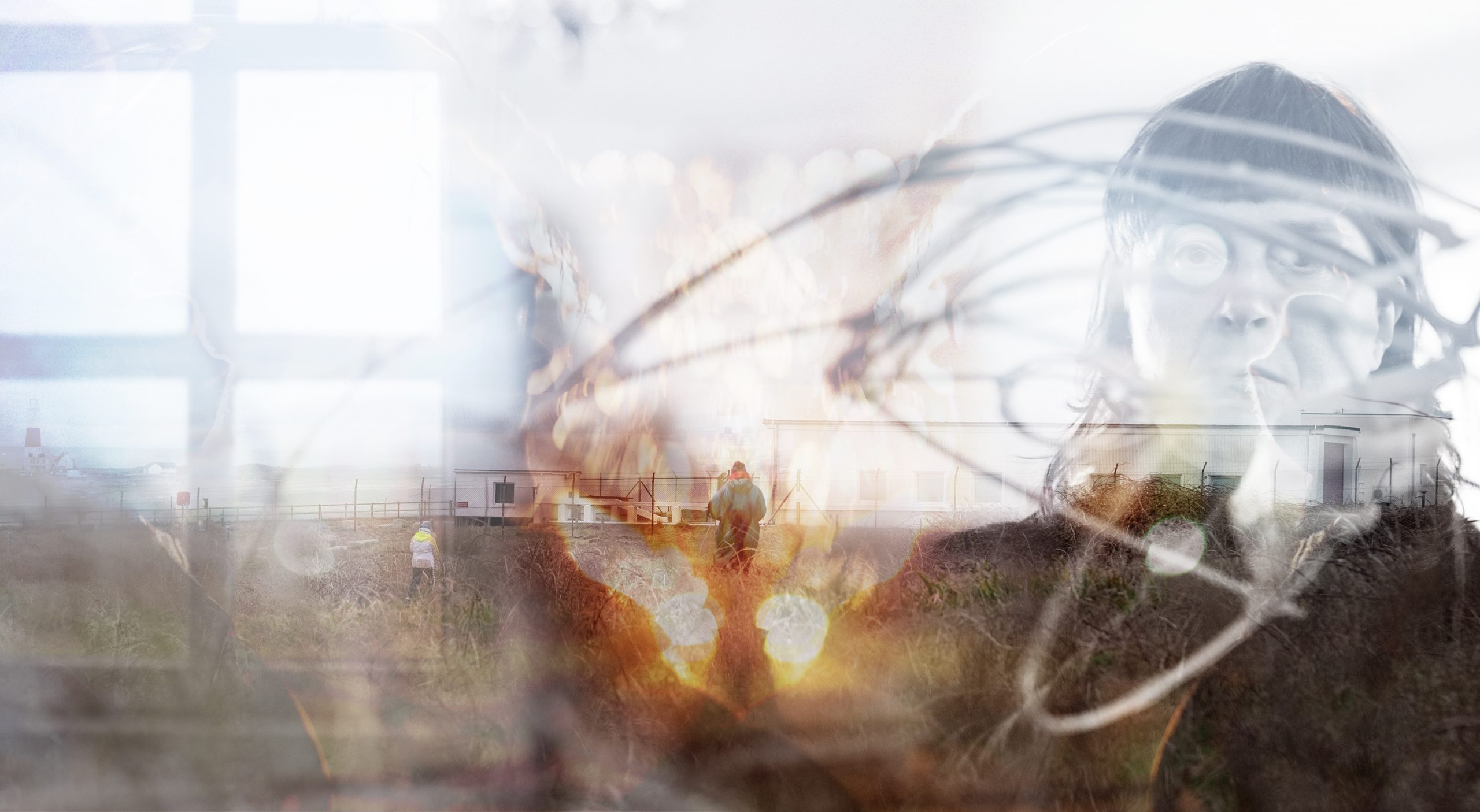 Anna Golding - Summoning words into the night sky - Wildworks : Wildworks